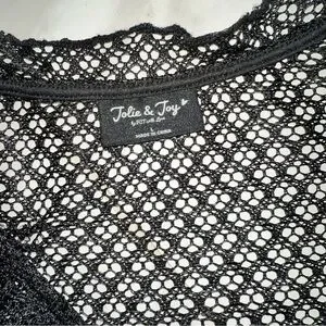 Jolie & Joy by FCT With Love | Tops | Jolie Joy Black Crochet Bell ...